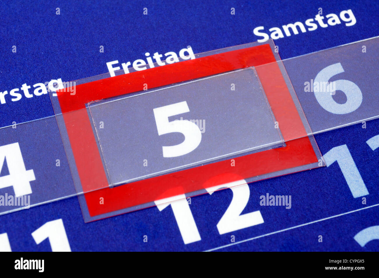 date of today shown by blue calendar Stock Photo - Alamy