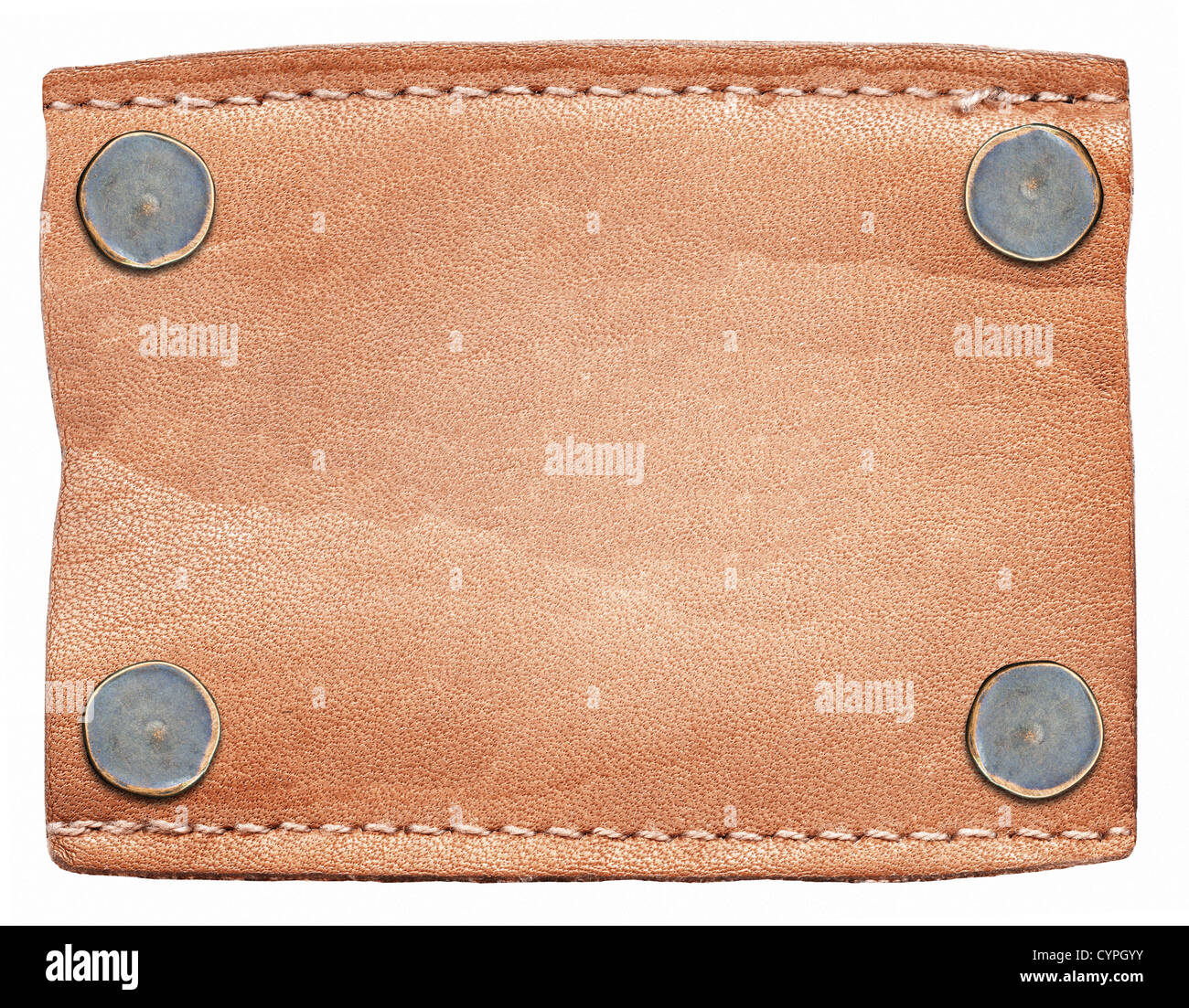 Blank jeans label isolated on white background Stock Photo - Alamy