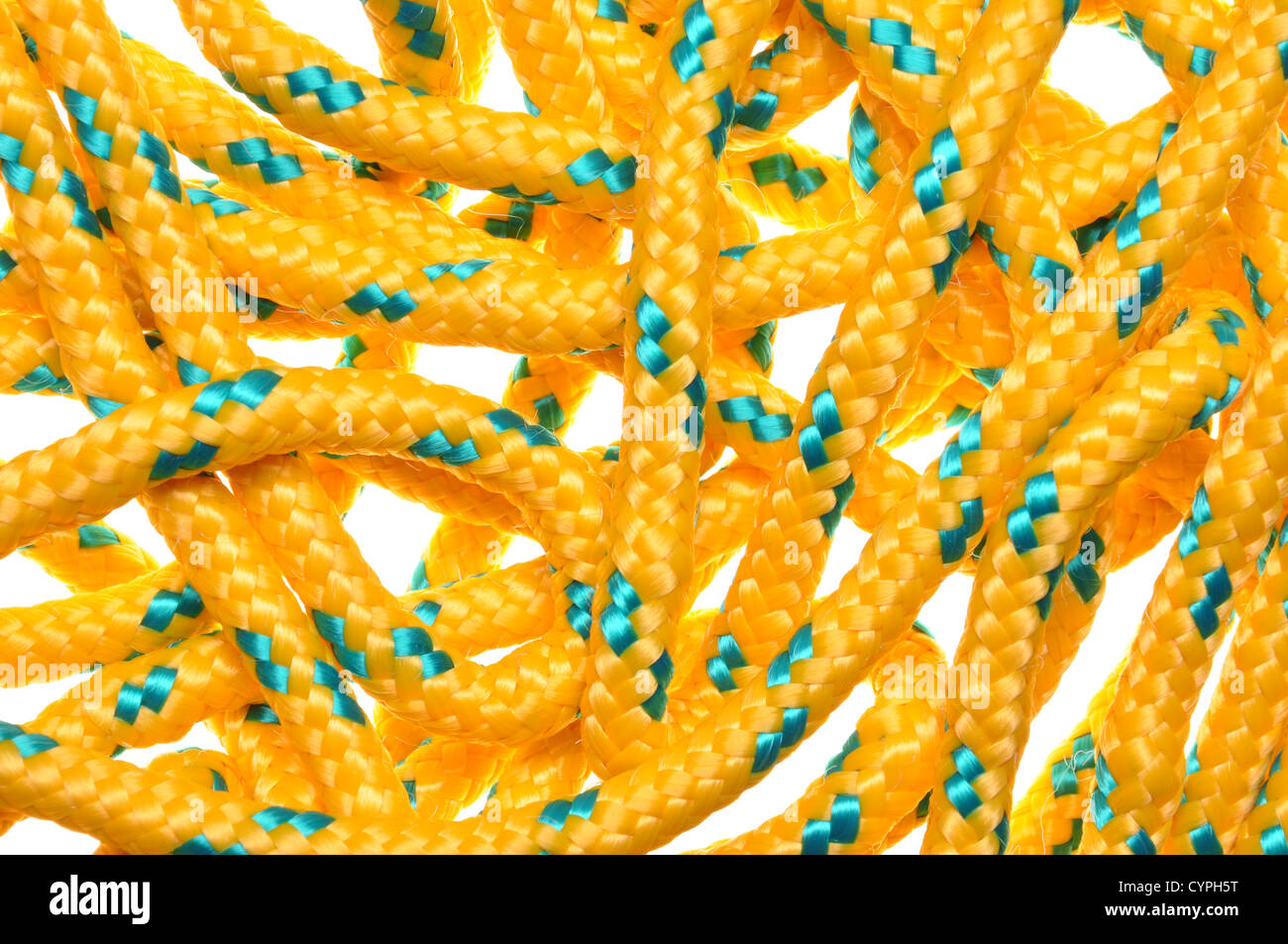 Security yellow rope Stock Photo - Alamy