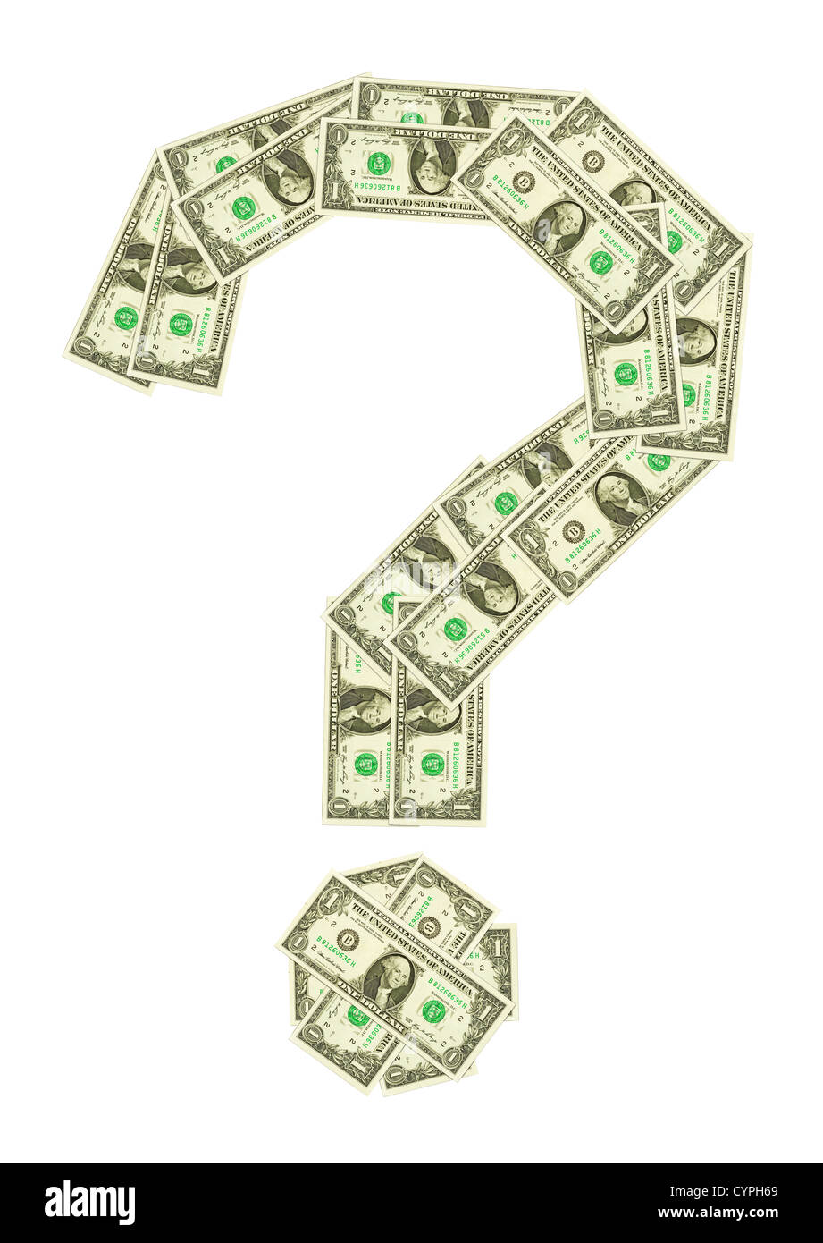 U.s. money, question mark hi-res stock photography and images - Alamy