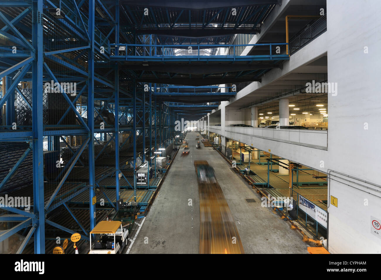 inside of warehouse in Hong Kong Stock Photo - Alamy