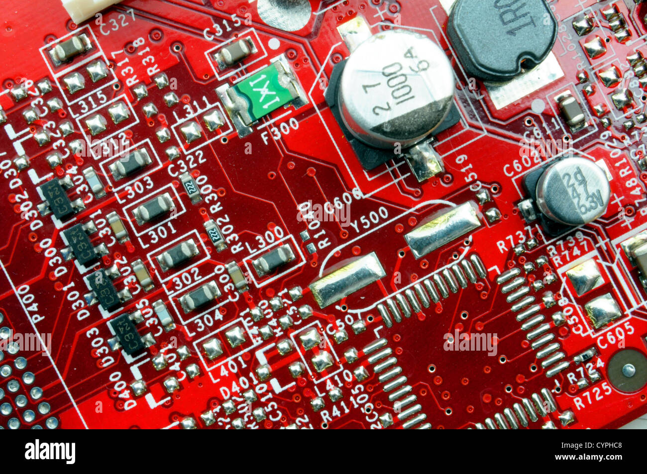 modern high tech computer electronics eqipment background Stock Photo ...