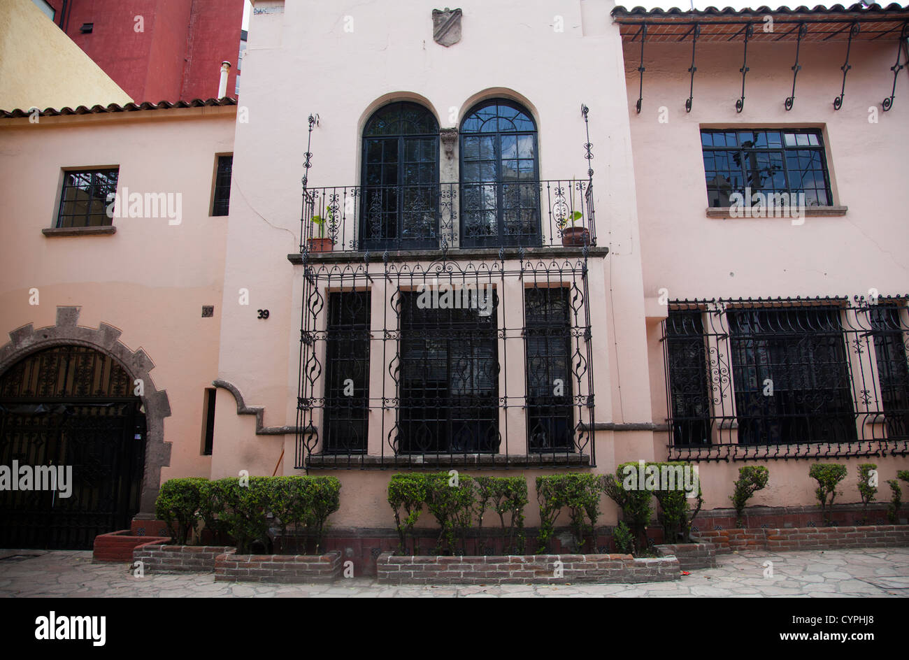 Spanish Revival Architecture Style in Condesa - Mexcio City DF Stock ...