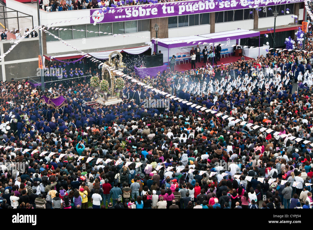Lord holy christ of miracles festival hi-res stock photography and ...