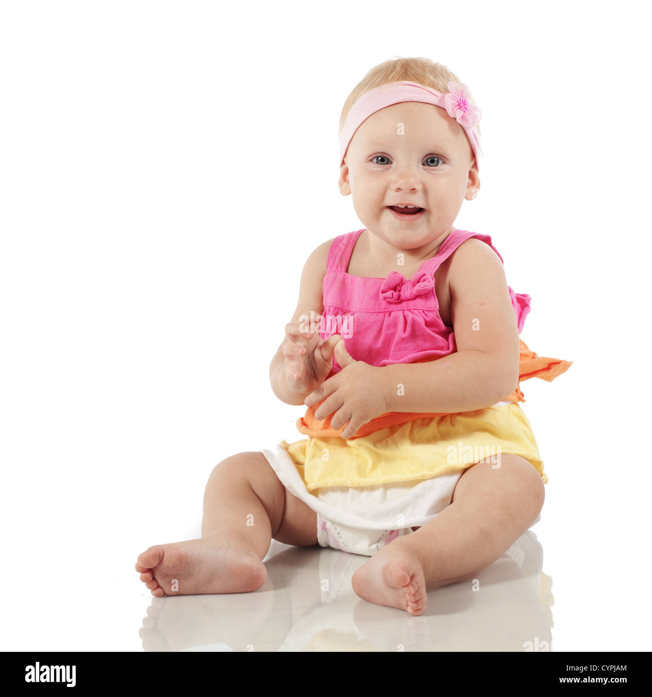 Cute toddler isolated on white background Stock Photo - Alamy