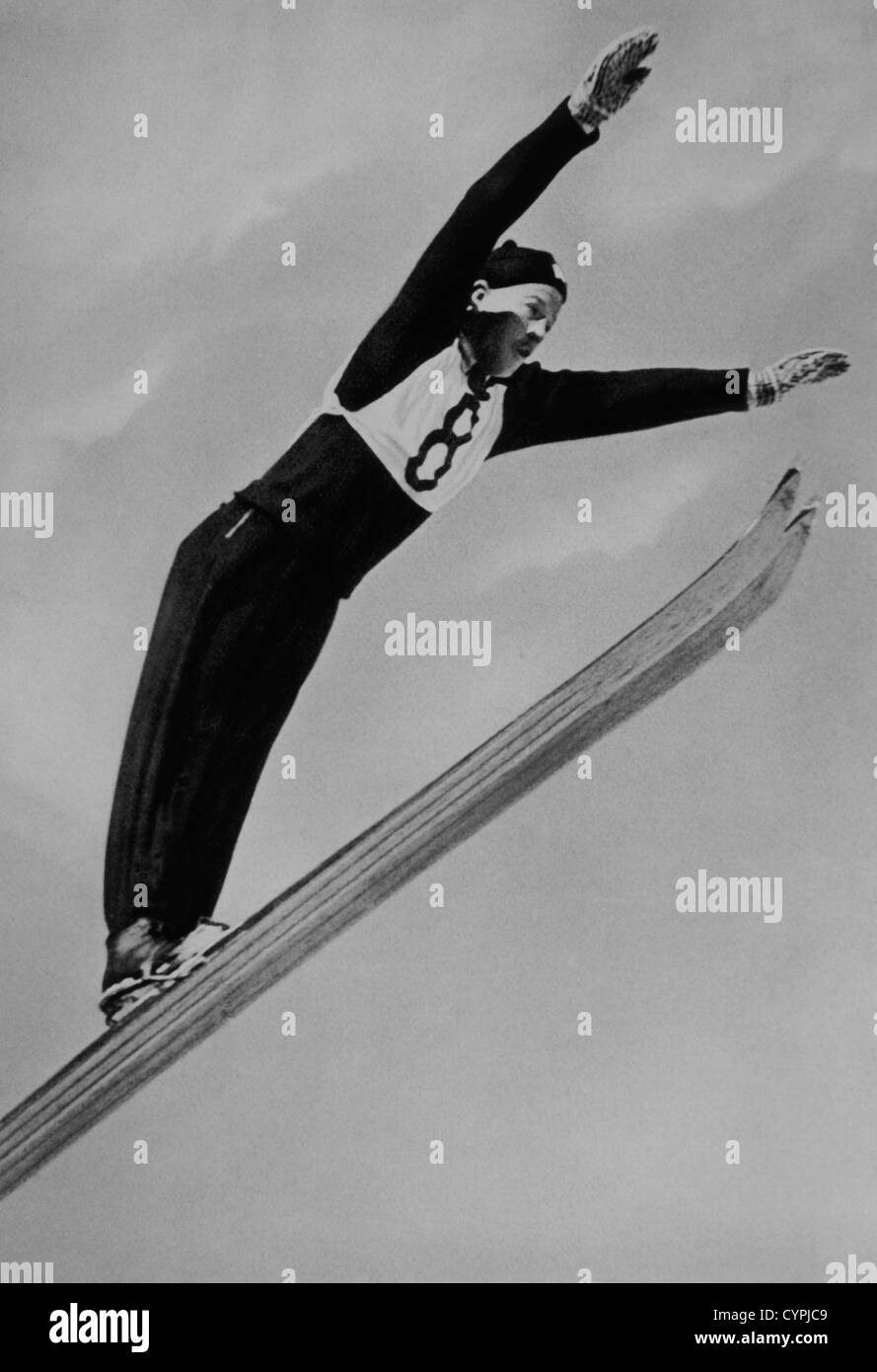 Birger Ruud, Norwegian Ski Jumper, 1936 Olympic Winter Games, Garmisch ...