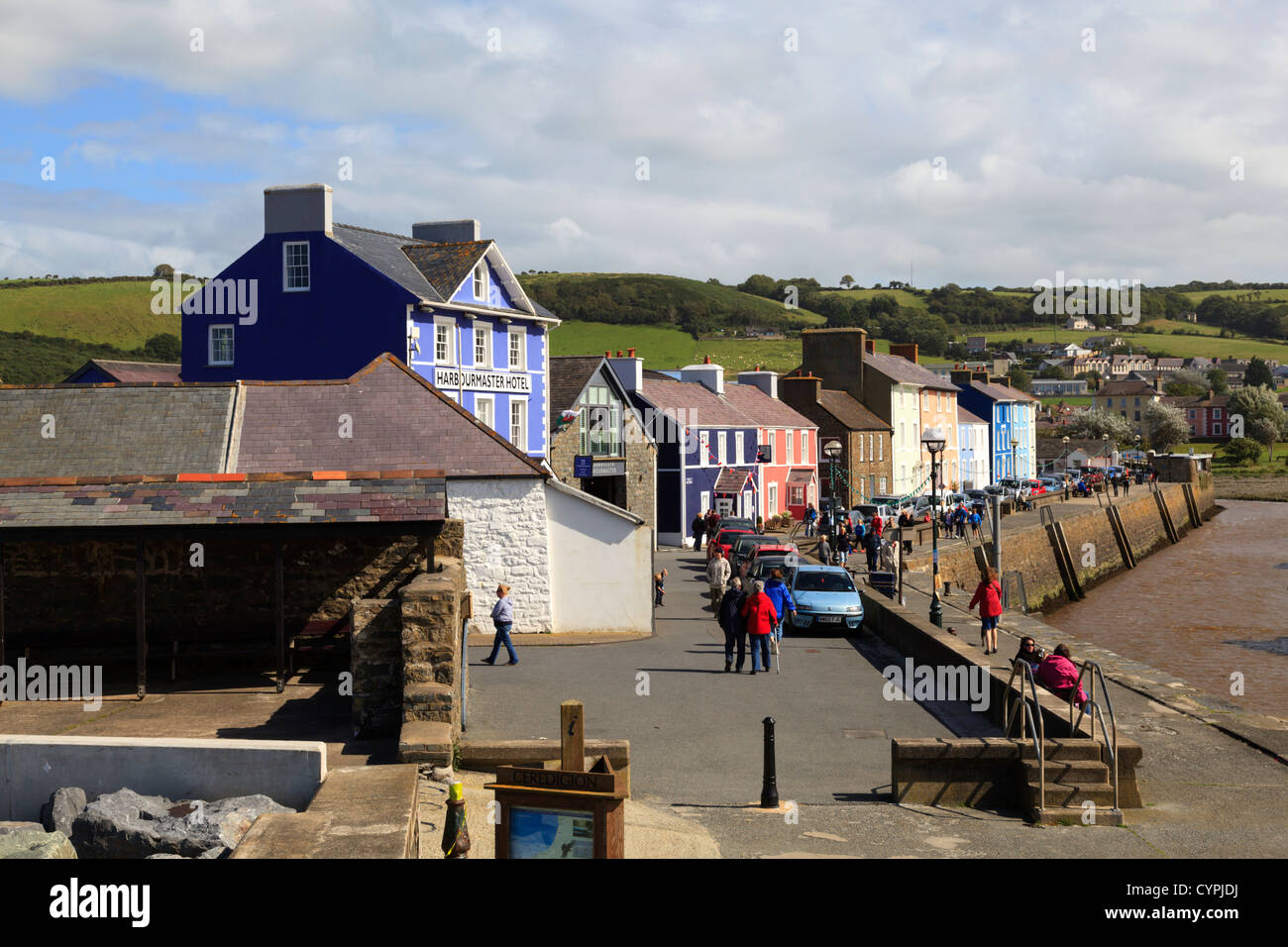 Aberaeron Harbour Stock Photo - Alamy