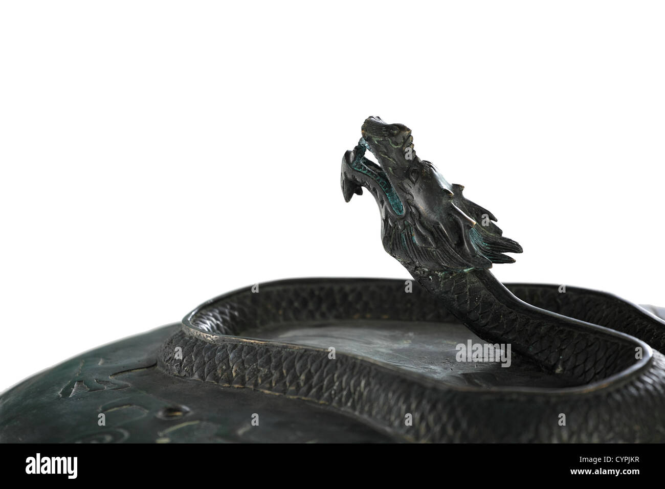 isolated bronze dragon Stock Photo - Alamy