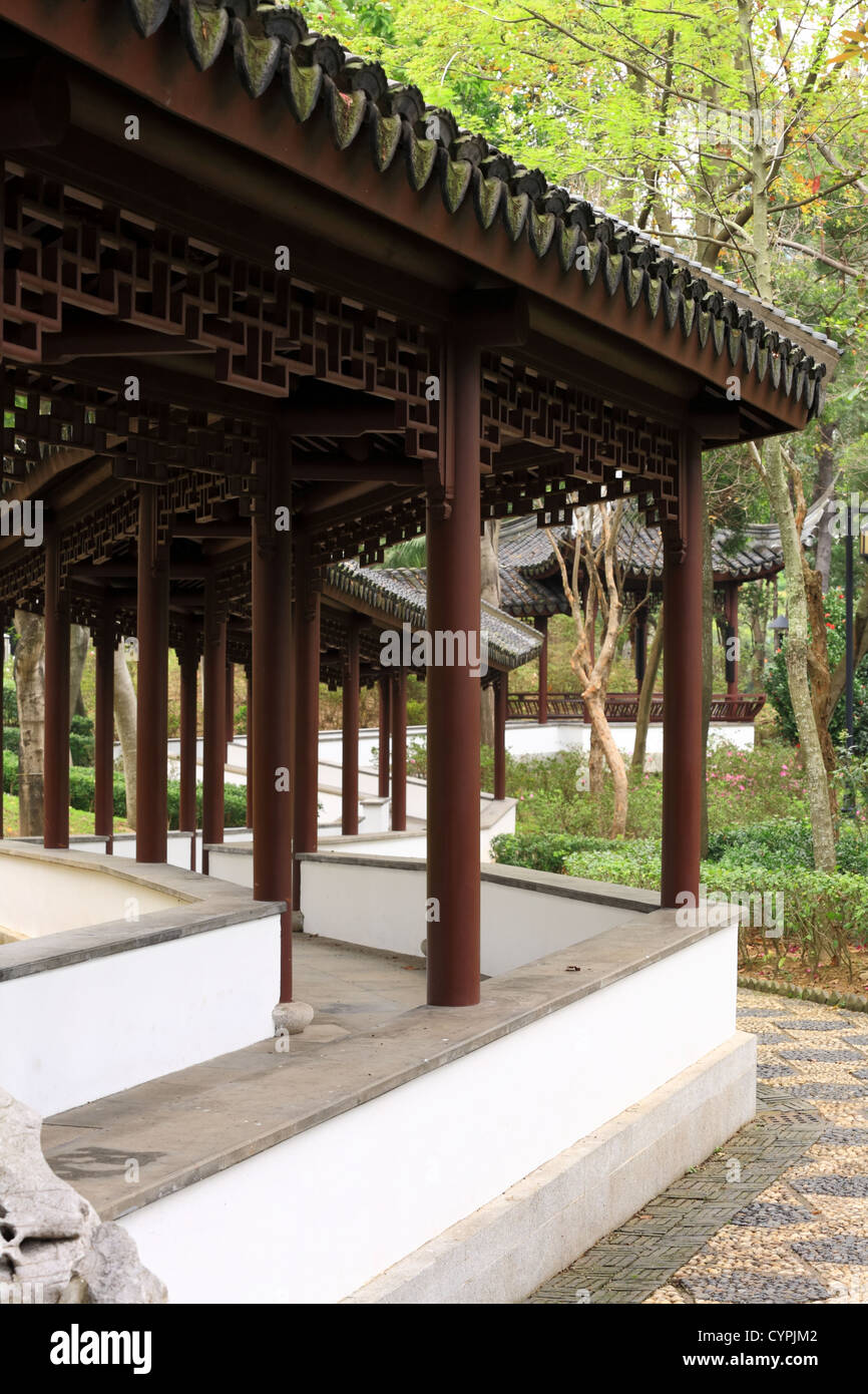 traditional chinese corridor Stock Photo - Alamy