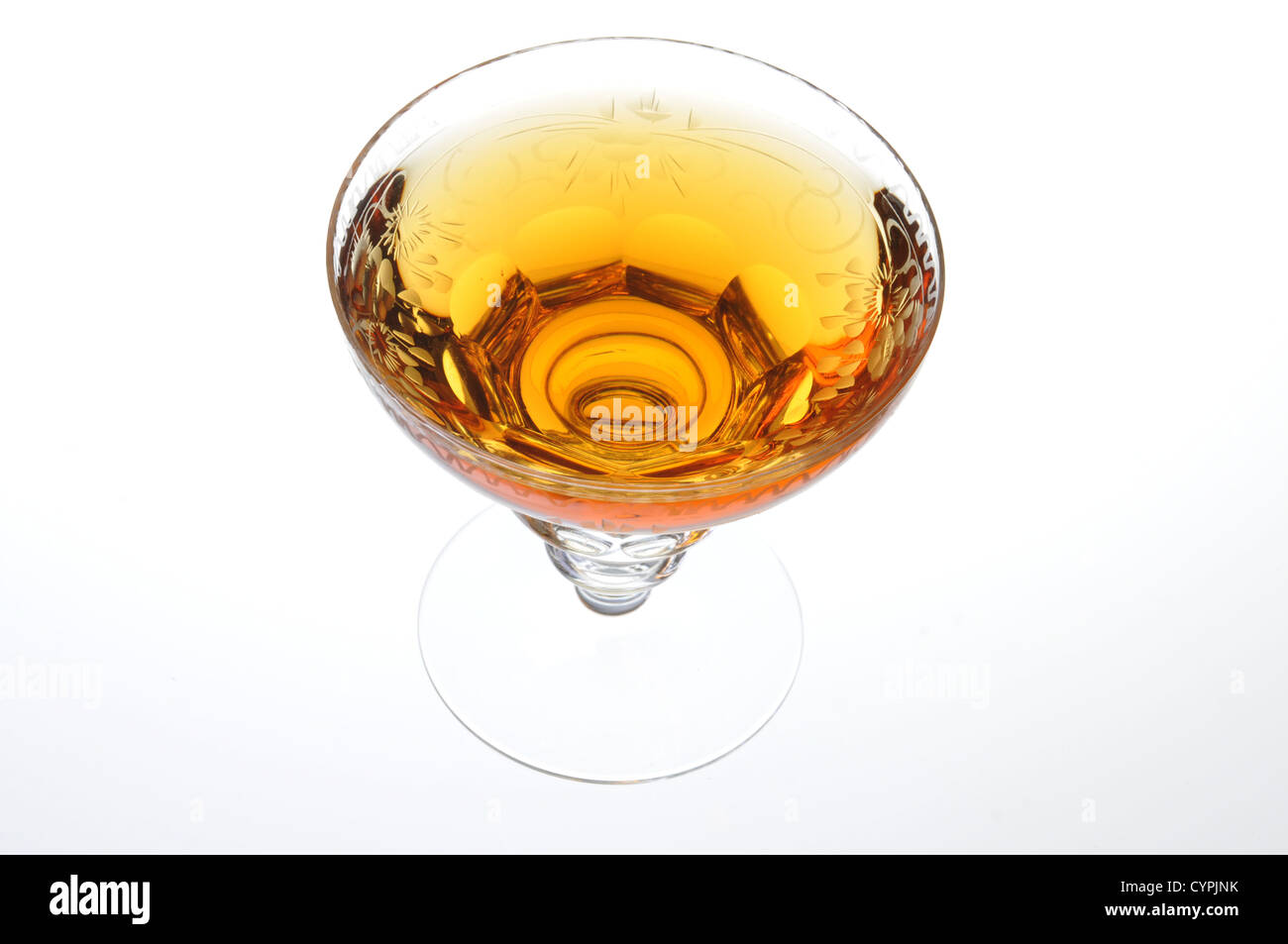 A glass of alcohol addiction symbol Stock Photo - Alamy