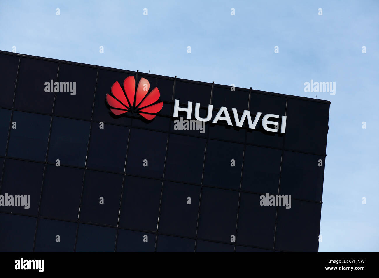 Chinese Huawei Technologies Co.,Ltd Logo Sign On An Their Office ...