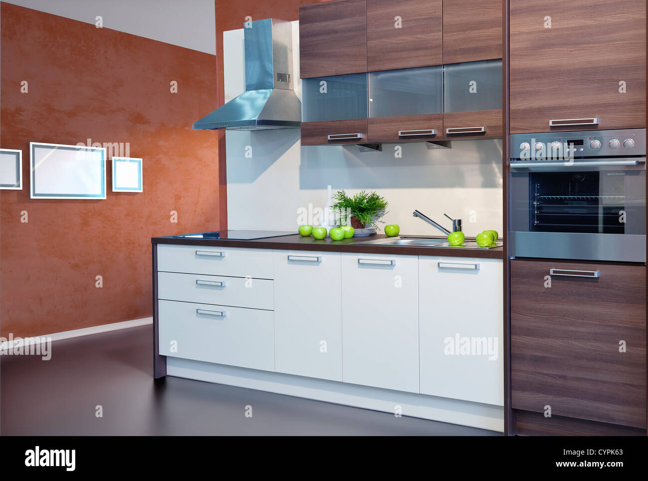 Modern kitchen interior photo Stock Photo - Alamy