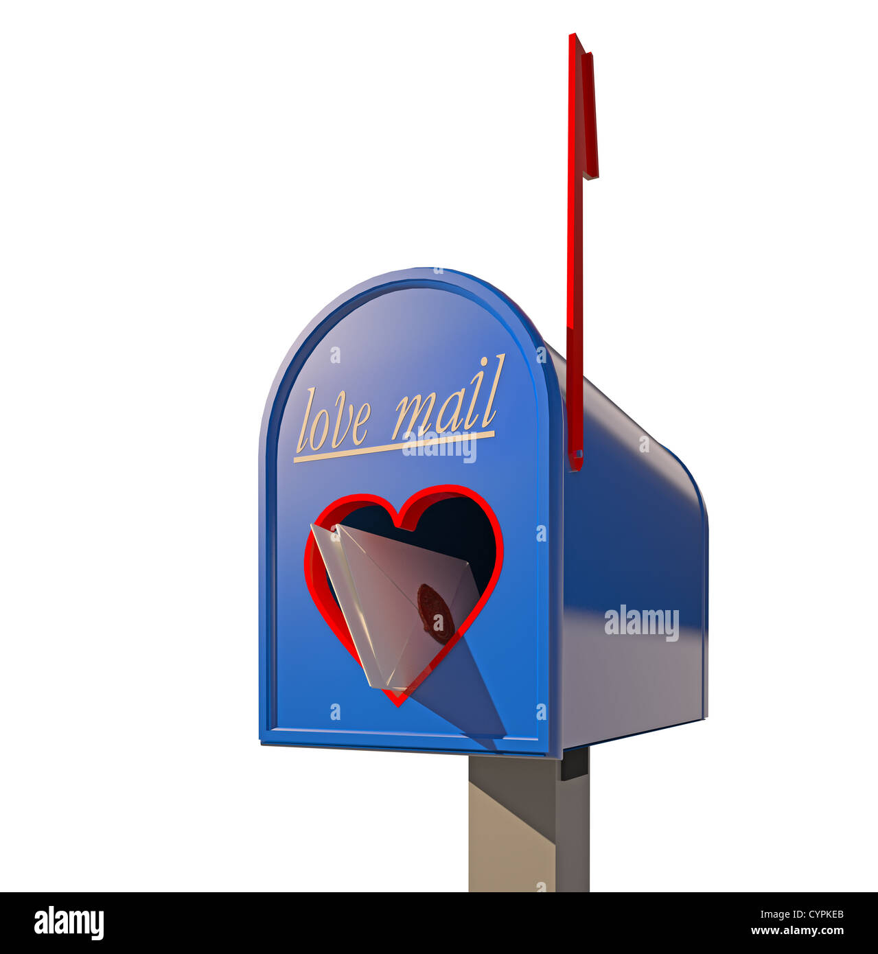 3d metal heart hi-res stock photography and images - Alamy