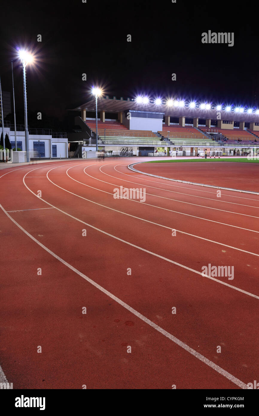 Running tracks in a stadium Stock Photo - Alamy