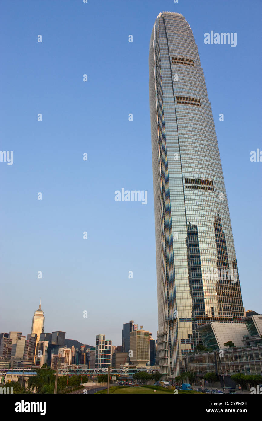 Hong Kong International Finance Center With Reflection Stock Photo - Alamy