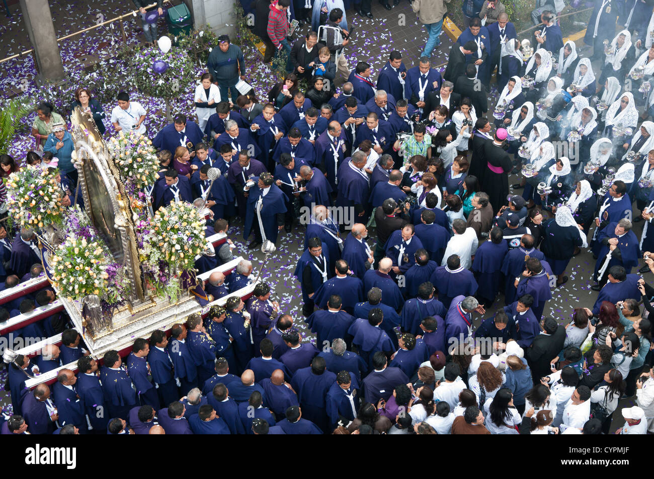 Lord holy christ of miracles festival hi-res stock photography and ...