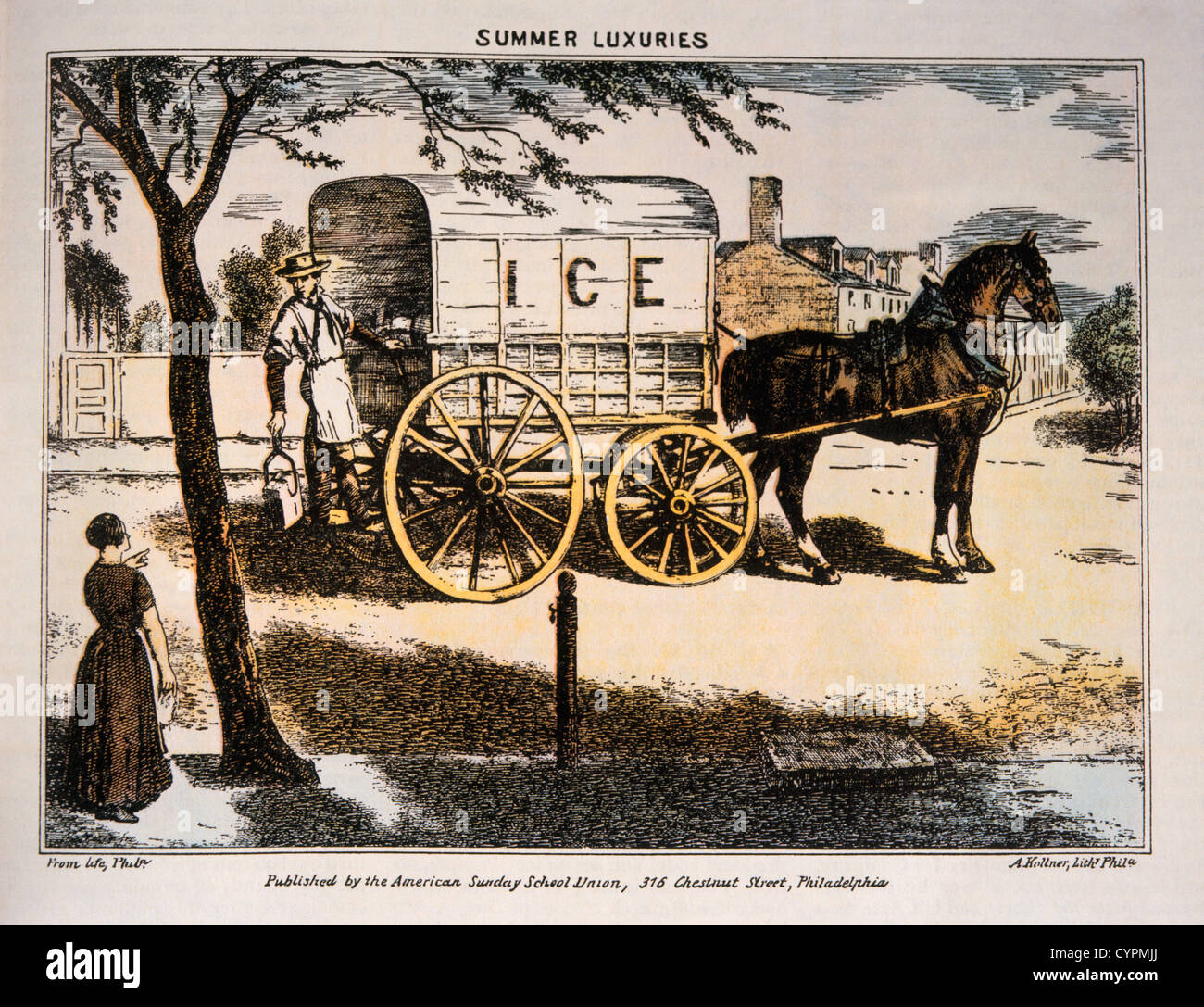 Ice wagon horse hi-res stock photography and images - Alamy