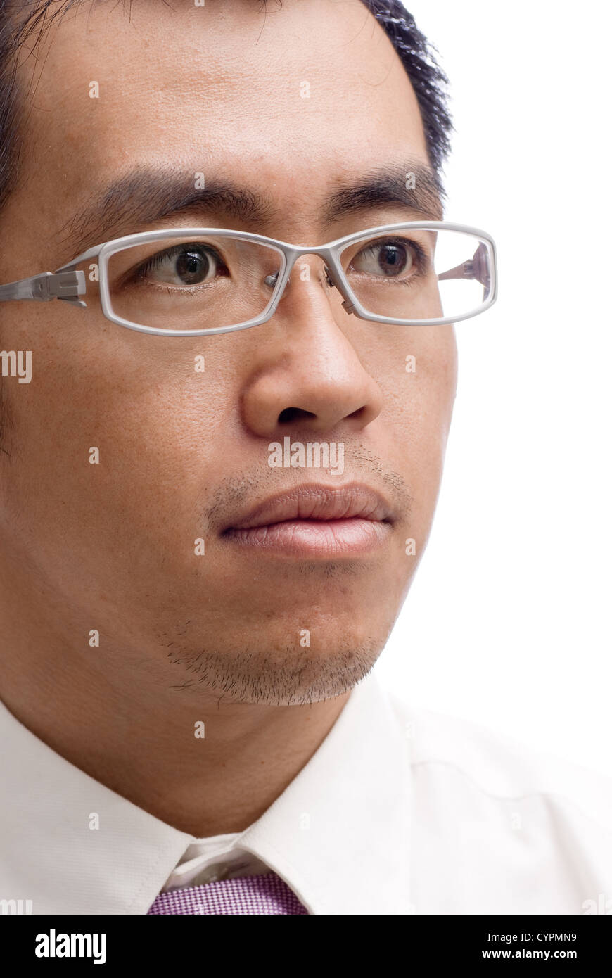 Success Asian business man portrait on white background Stock Photo - Alamy