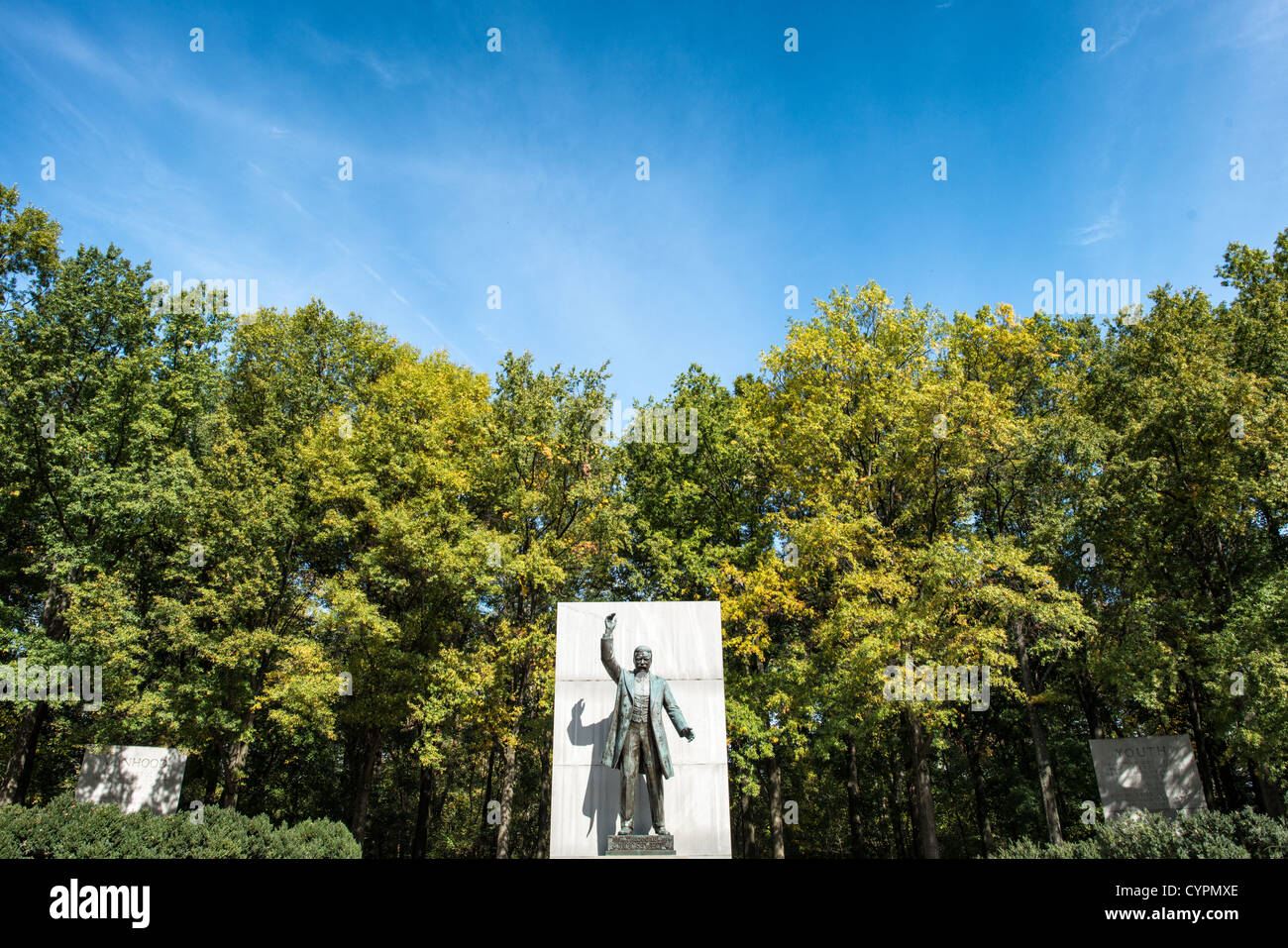WASHINGTON, D.C. — The Theodore Roosevelt Memorial statue stands ...