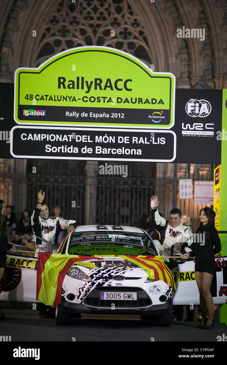 Barcelona, Spain. 8th Nov, 2012. One of the cars during FIA World Rally ...