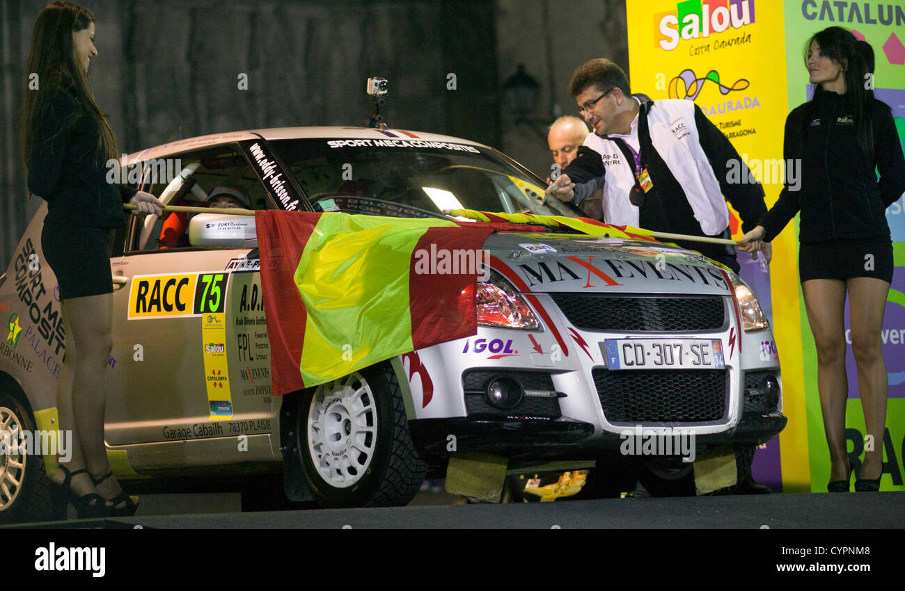 Barcelona, Spain. 8th Nov, 2012. One of the cars during FIA World Rally ...