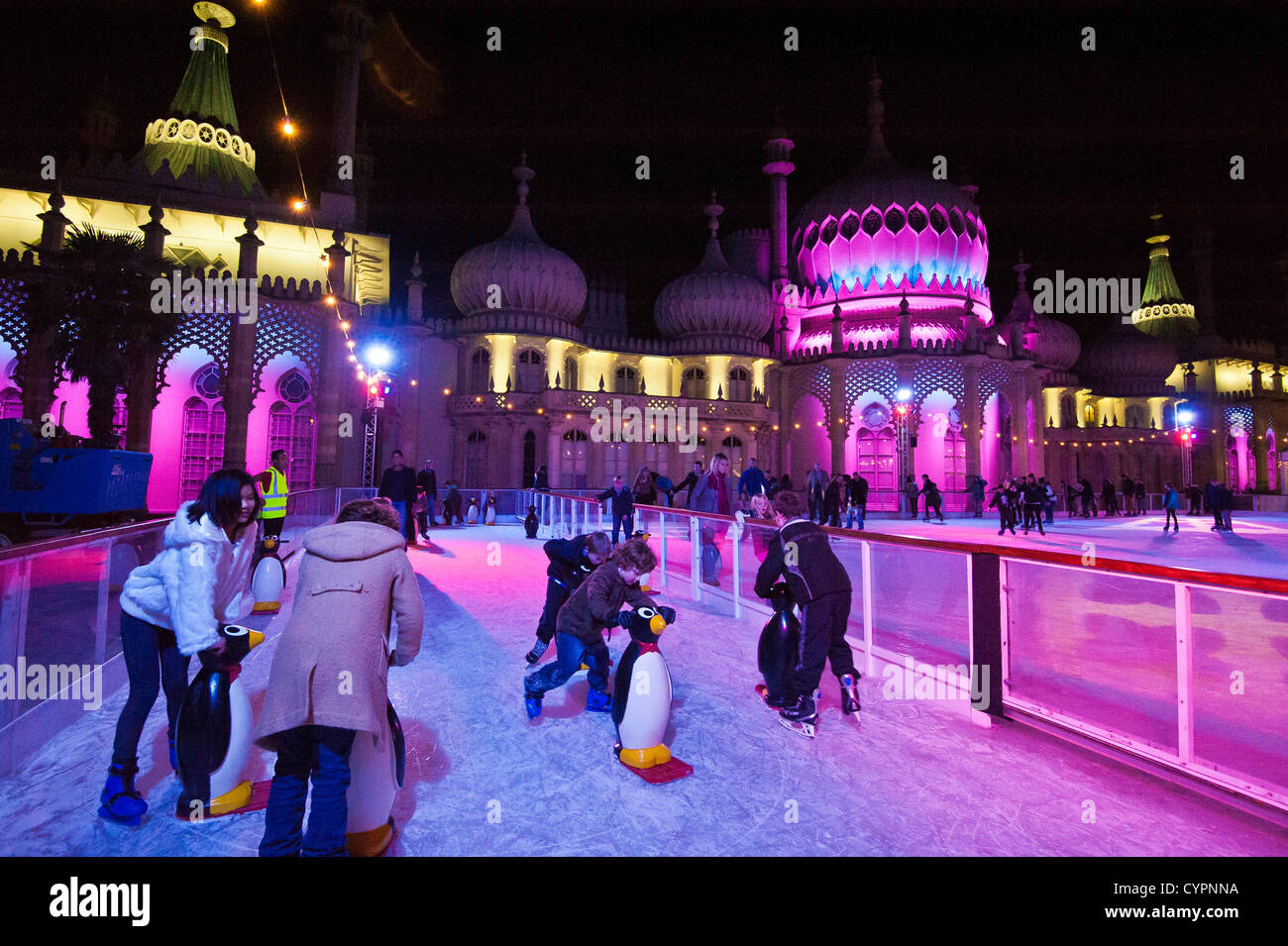 Royal pavilion brighton ice rink hi-res stock photography and images ...