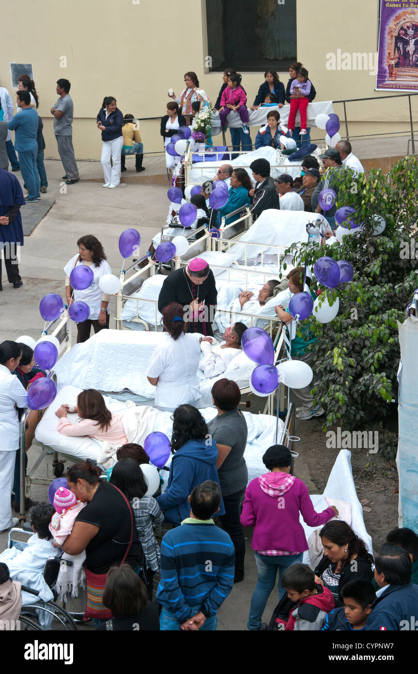 Lord holy christ of miracles festival hi-res stock photography and ...