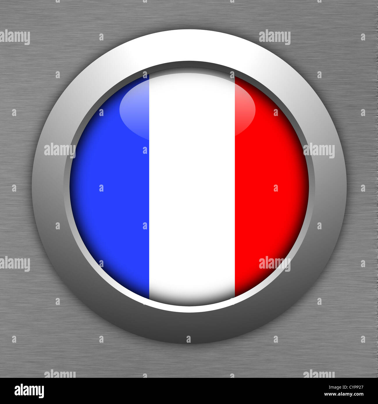 france button flag sign or badge for website Stock Photo - Alamy