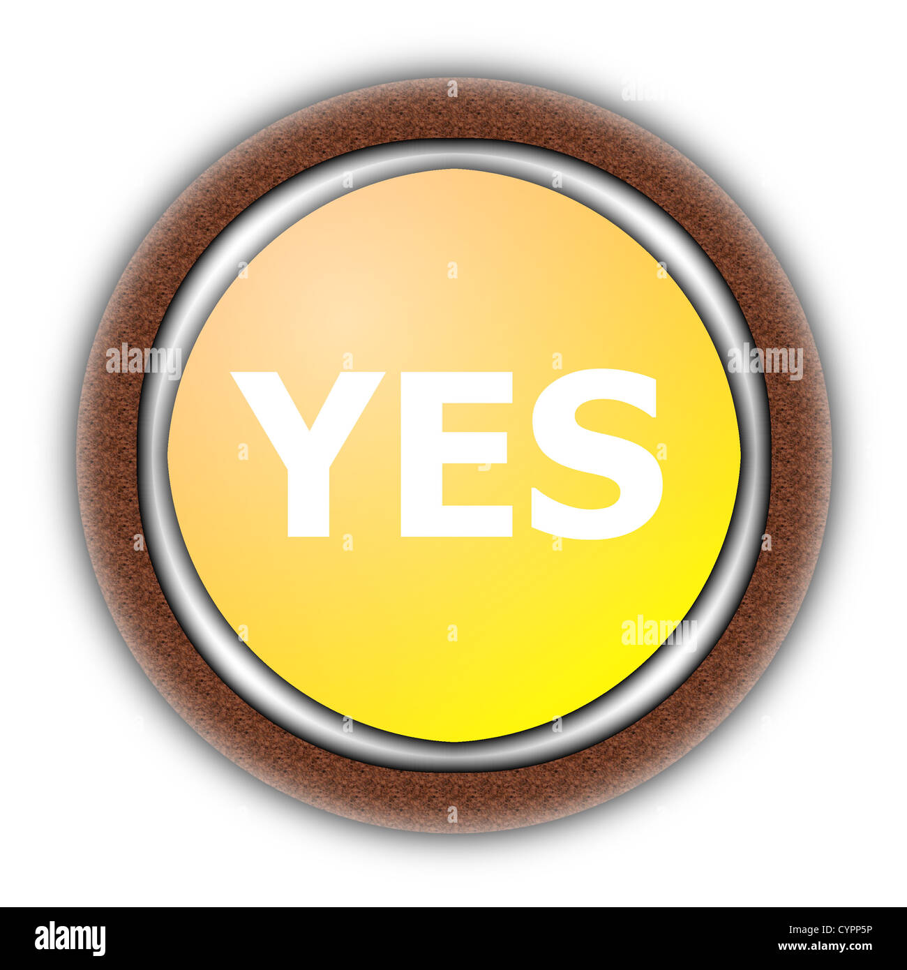 yes and no button isolated on white background Stock Photo - Alamy