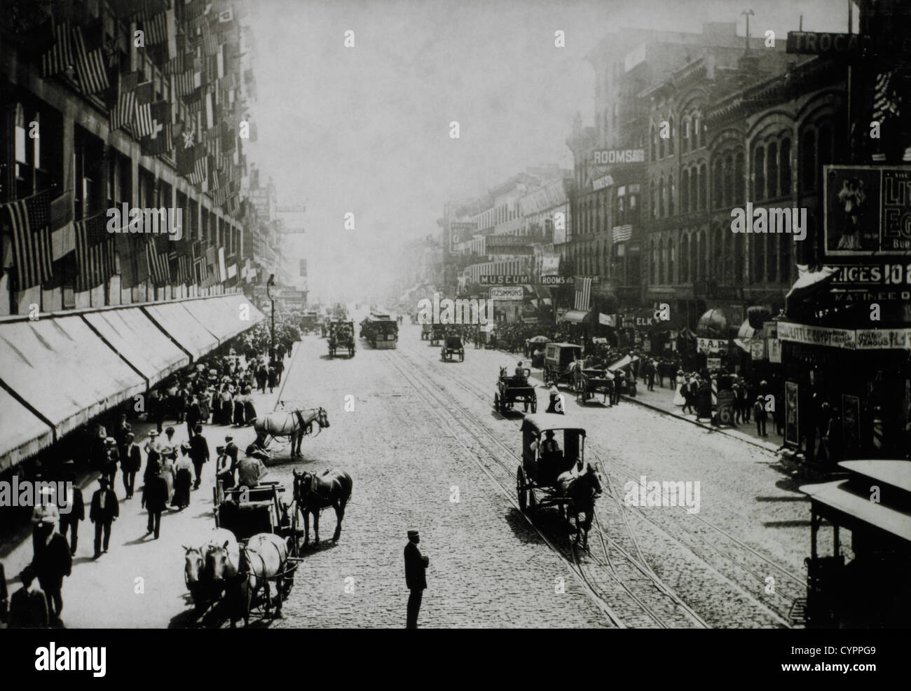 State Street, Chicago, Illinois, USA, circa 1895 Stock Photo - Alamy