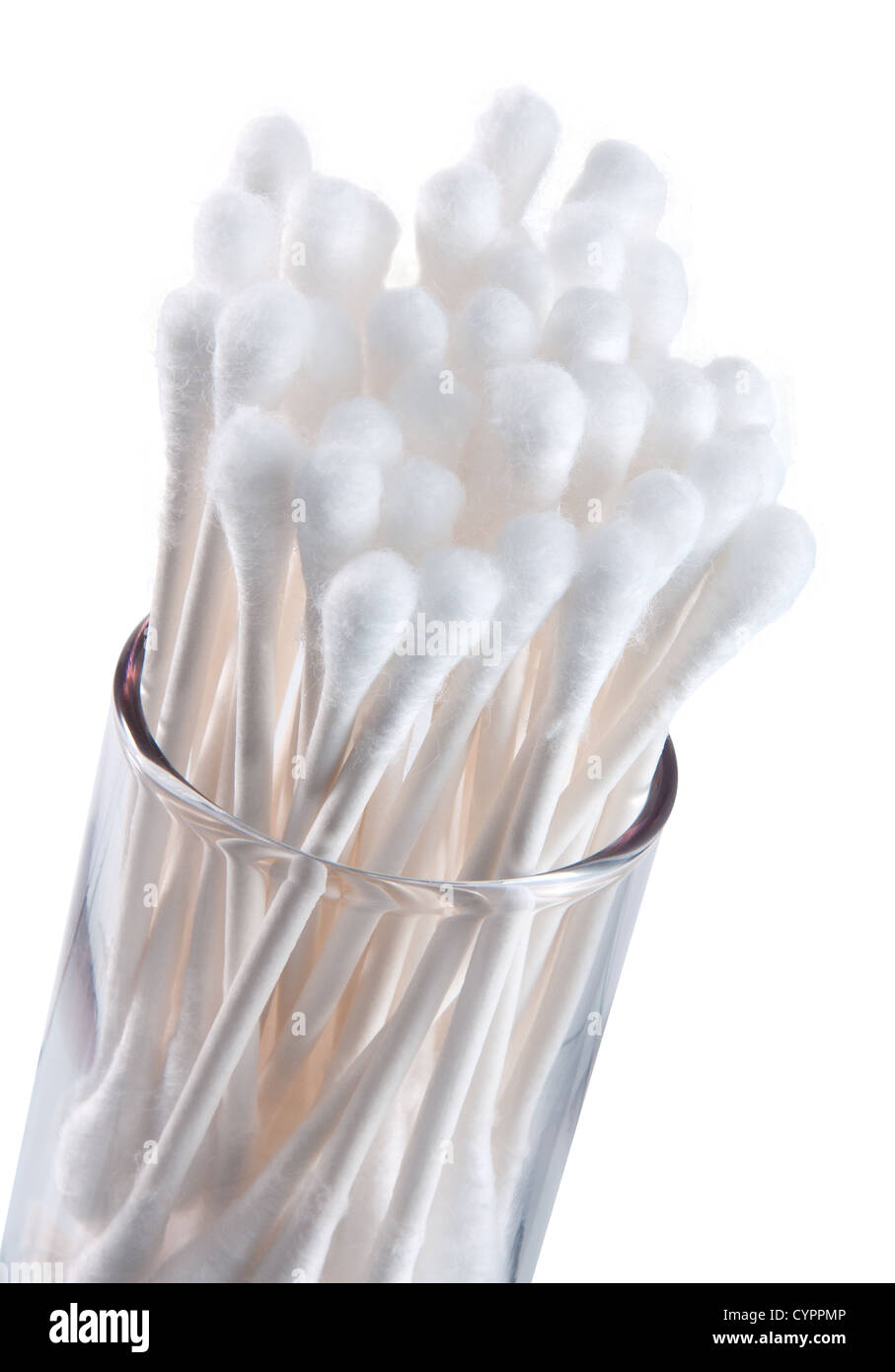 Bunch of q-tips in jar and table Stock Photo - Alamy