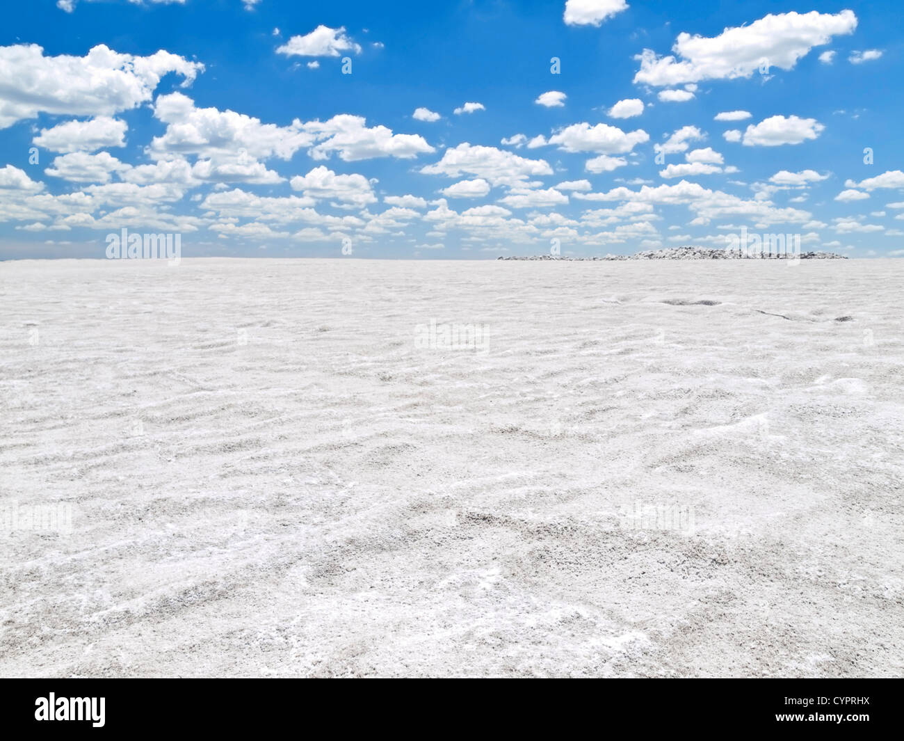 Large open salt mine under a bright blue sky Stock Photo - Alamy