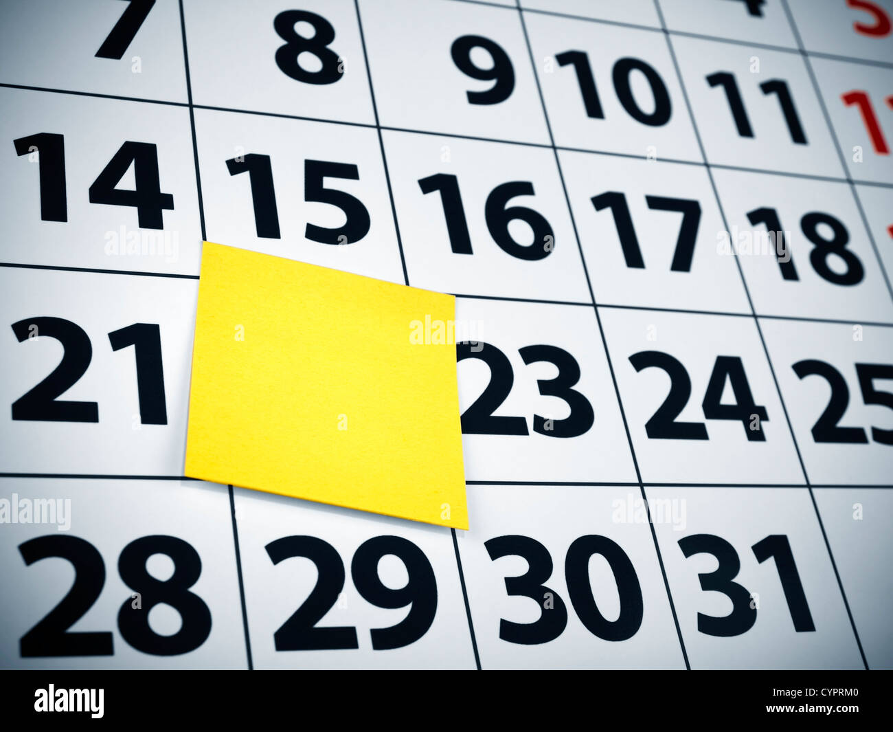 Blank white horizontal calendar hi-res stock photography and images - Alamy