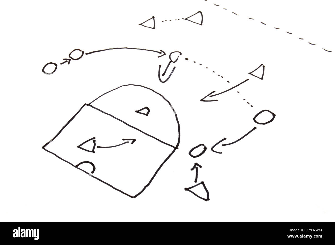 game strategy plan on white background with copyspace Stock Photo - Alamy