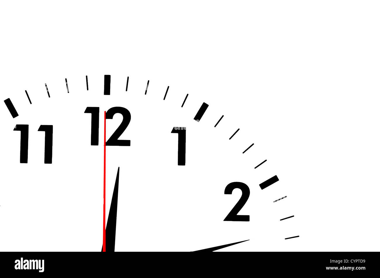 time concept with watch or clock on white wall Stock Photo - Alamy