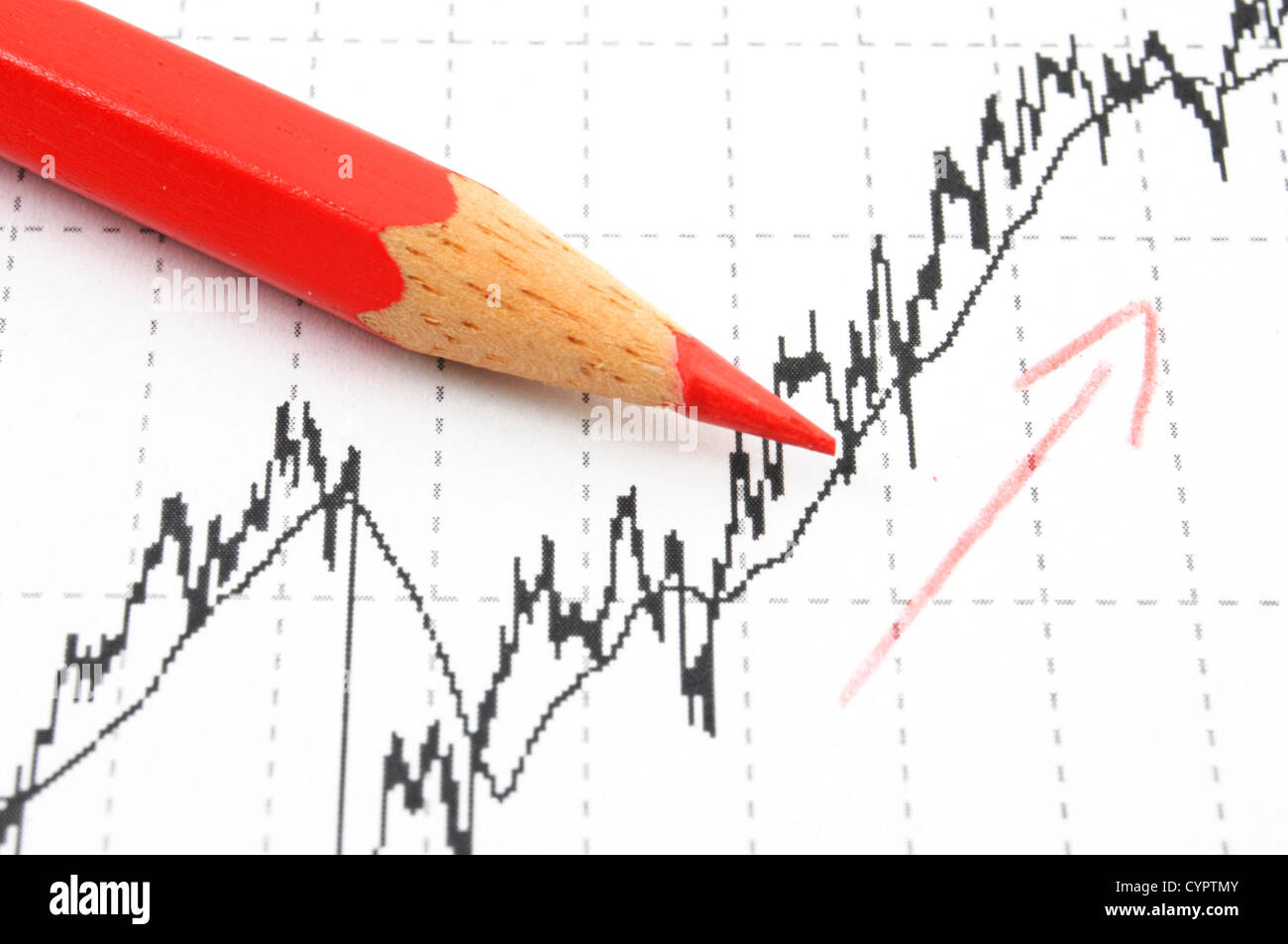 financial success concept with business chart diagram or graph showing ...