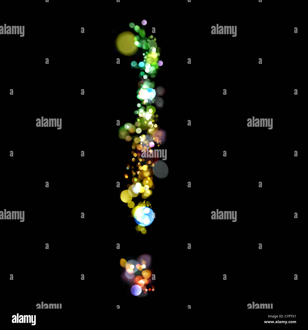 Gold glitter symbol exclamation hi-res stock photography and images - Alamy