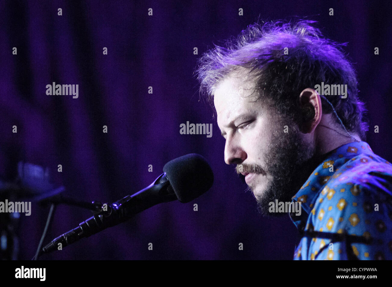 Grammy award-winning American folk band Bon Iver plays Wembley Arena on ...