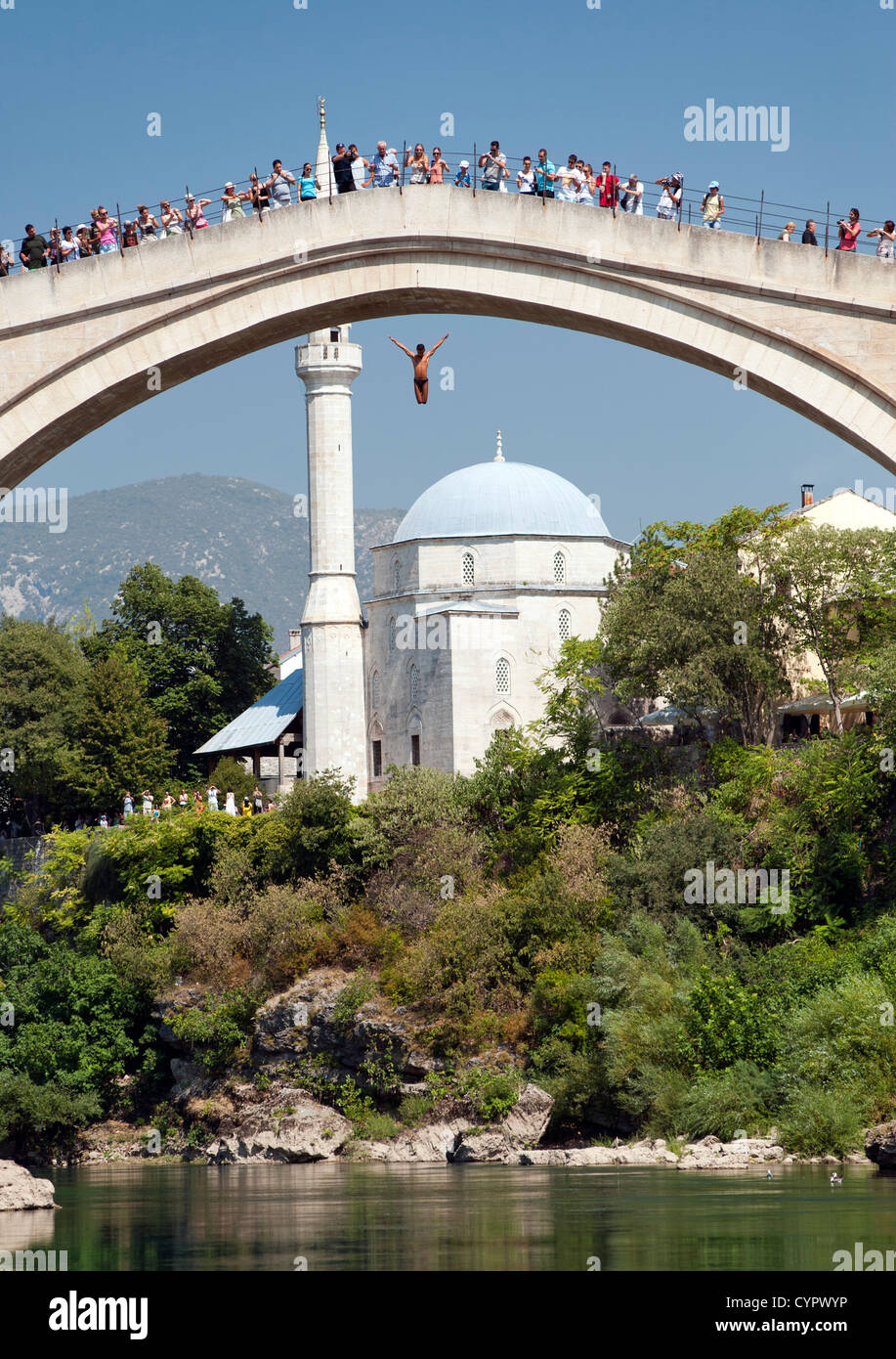 Mostar Bridge Jumping Stock Photos & Mostar Bridge Jumping Stock Images ...