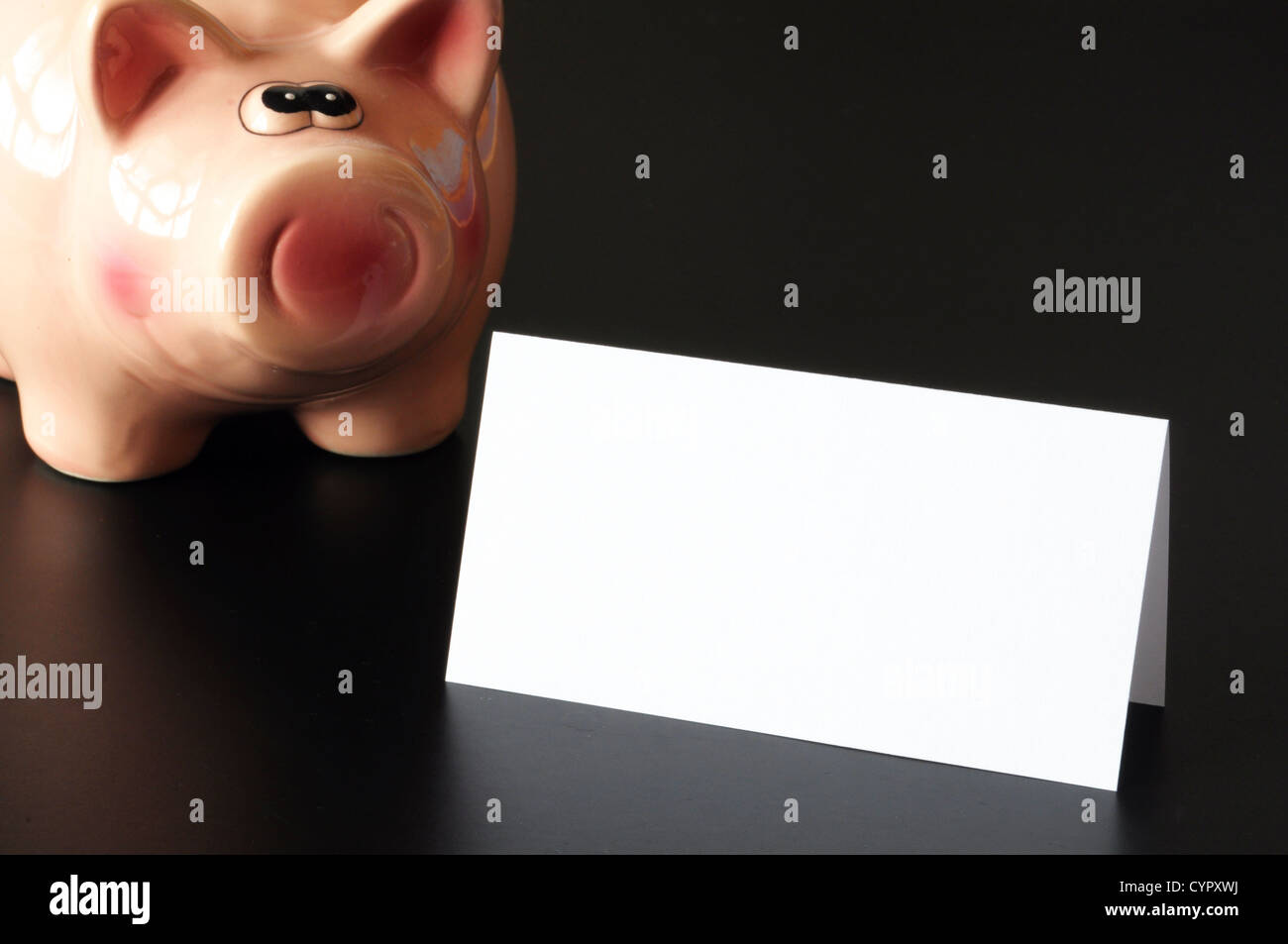 Piggy bank blank sheet hi-res stock photography and images - Alamy