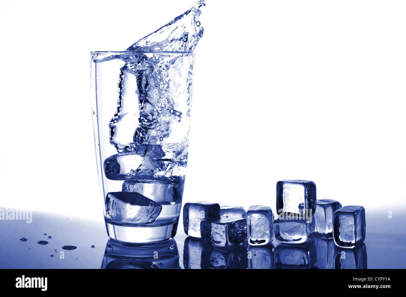 glass of fresh cool water on white background Stock Photo - Alamy