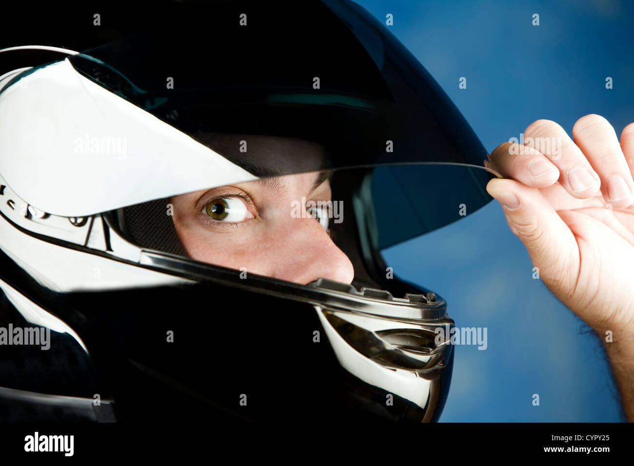 Man close up surprised eye hi-res stock photography and images - Alamy