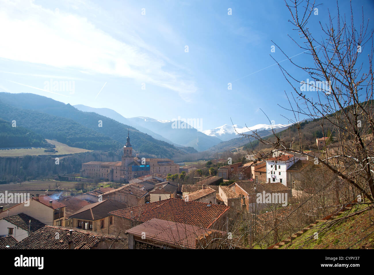 public monastery of yuso in la rioja spain Stock Photo - Alamy