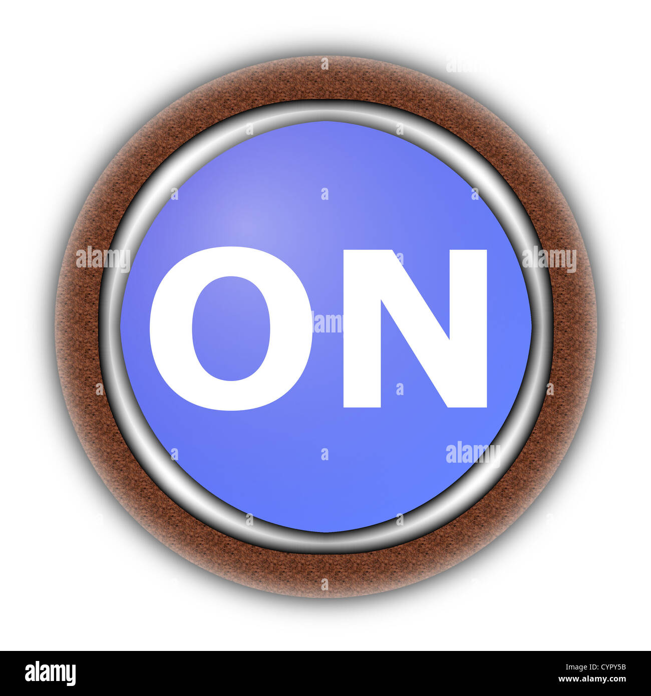 on and off button isolated on white background Stock Photo - Alamy