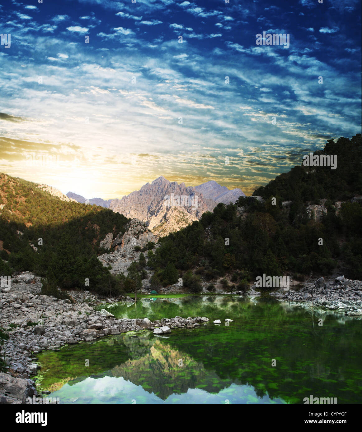 Sunrise scene in beautiful hi-res stock photography and images - Alamy