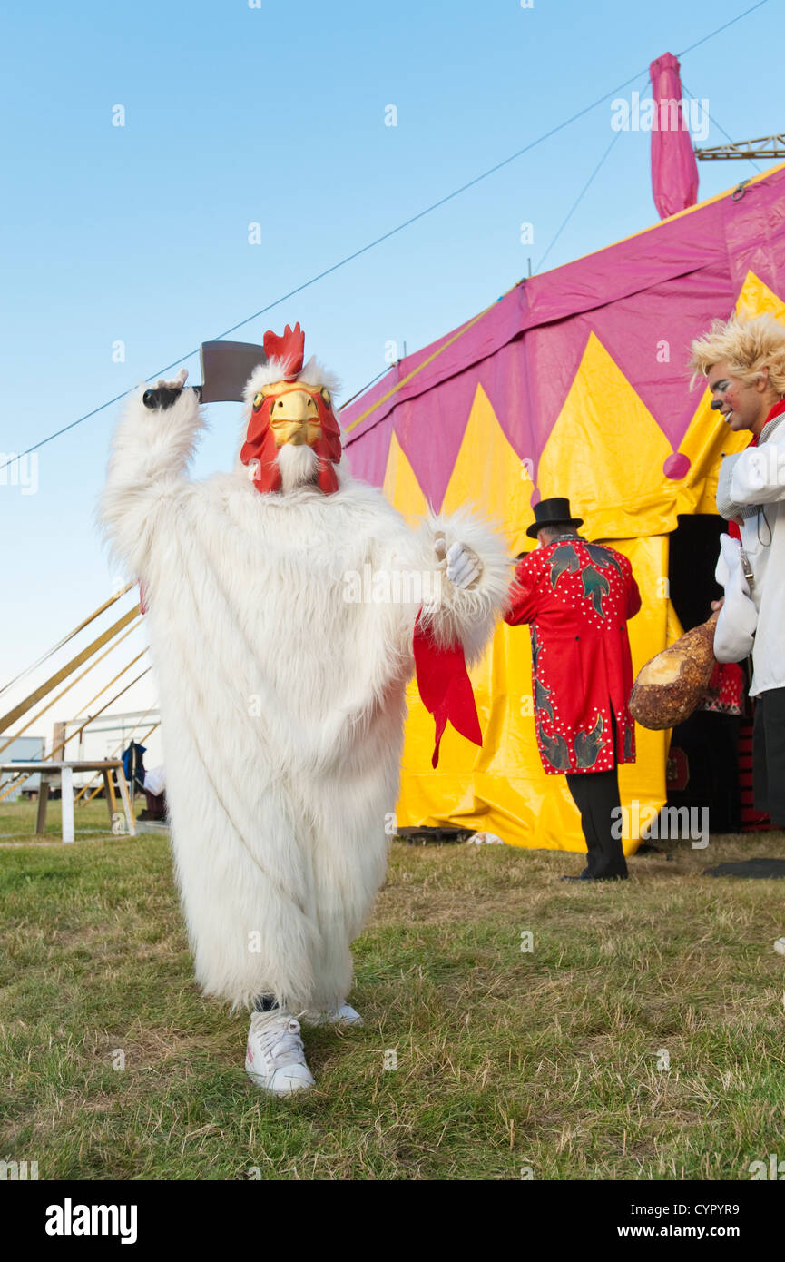 Circus performers practicing backstage at the annual Great CIrcus ...