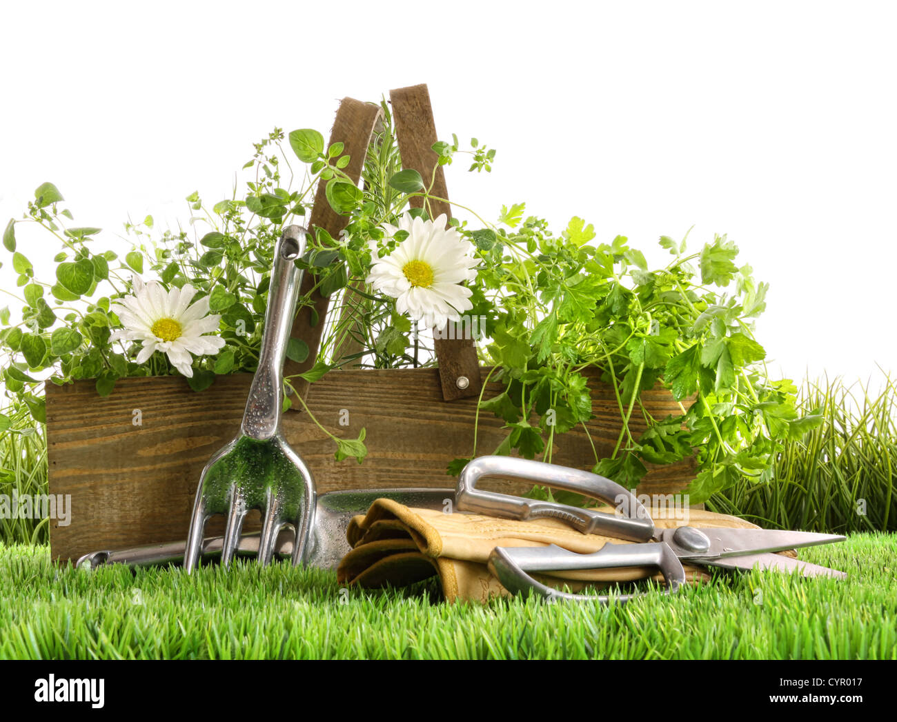 Garden tools garden tool box hi-res stock photography and images - Alamy