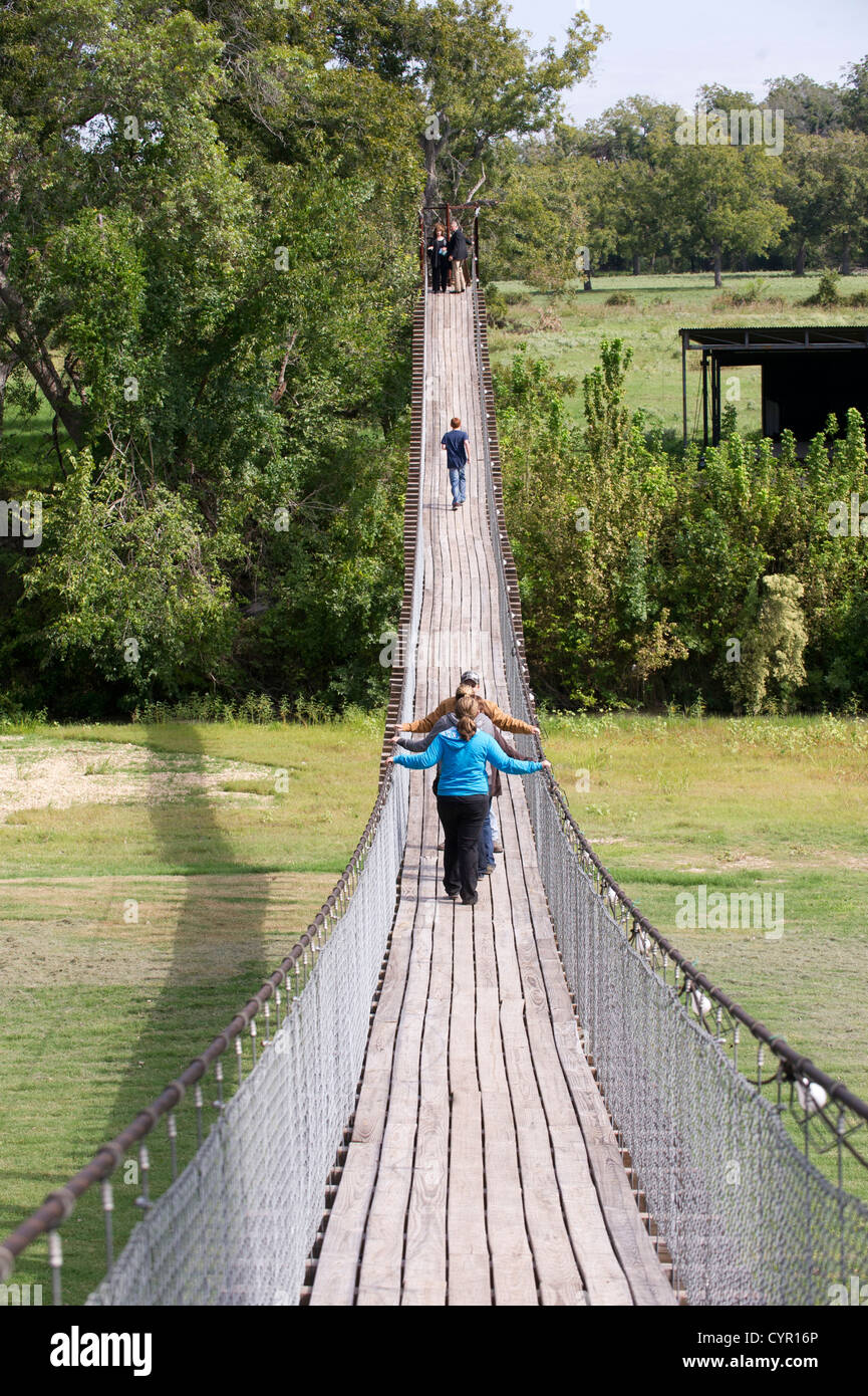 Wood plank bridge hi-res stock photography and images - Alamy