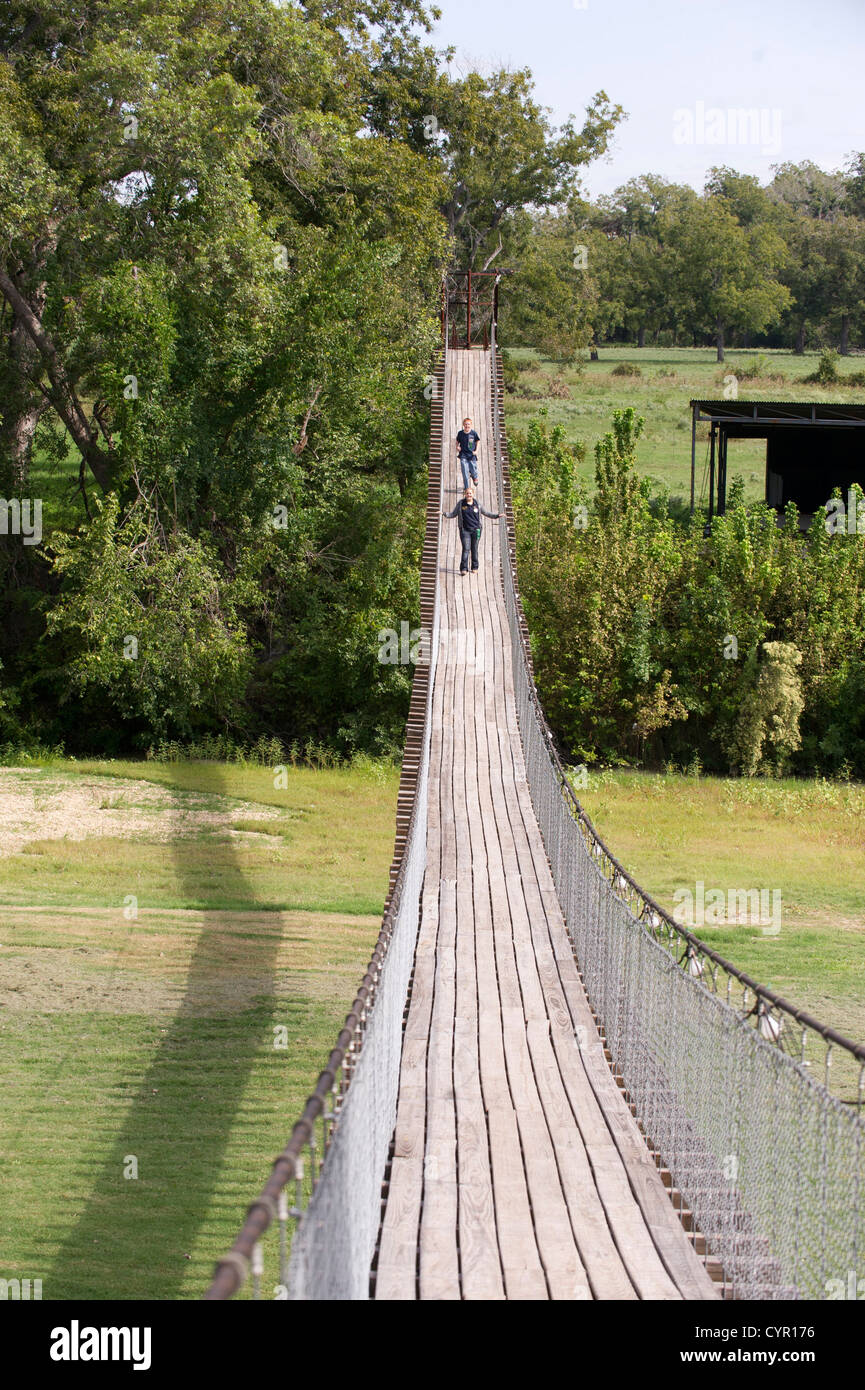 Wood plank bridge hi-res stock photography and images - Alamy