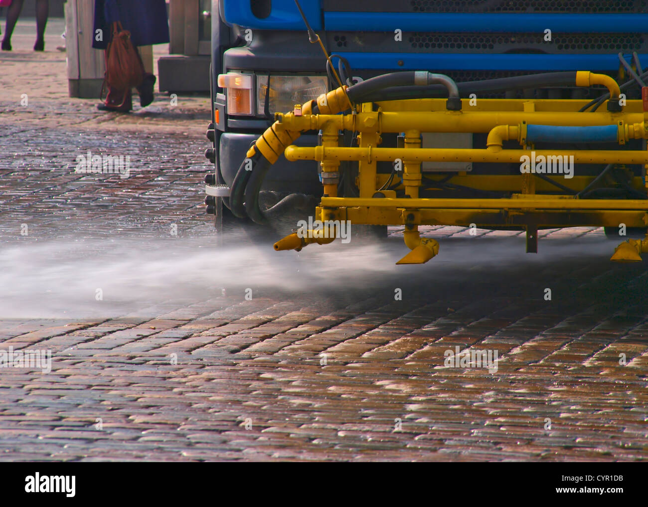 street cleaning machine Stock Photo - Alamy